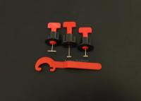 China PP Tile Leveling Clips 1.5mm 50pcs Bag Red Color for Floor Installation for sale