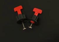 China PP Tile Leveling Clips 1.5mm 50pcs Bag Red Color for Floor Installation for sale