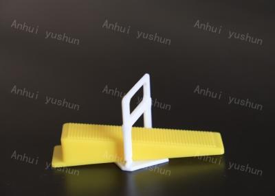 China Tile Leveling Clips and Wedges 2mm Plastic Leveling System for Ceramic Porcelain Stone Tiles for sale