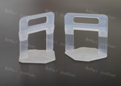 China YS Tile Leveling Clips and Wedges 200pcs Bag 2.5mm to 7mm Plastic Tile Leveling System for sale