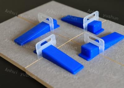 China 200pcs Plastic Tile Leveling Clips and Wedges 1.5mm SGS Certified for Ceramic Tiling for sale
