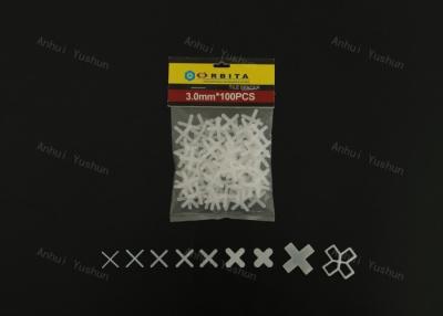 China Achieve Professional Tile Installation with Plastic Tile Spacers 3mm Thickness for sale