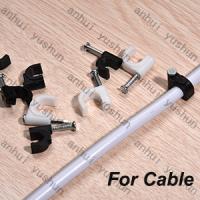 China 4mm-25mm Circle Or Flat Plastic Cable Clips for Cable Management for sale