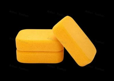 China Rectangle Tile Grout Sponge 50 Pack Medium Yellow Durable Cleaning Sponge for sale