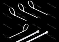 China UL94V-2 White Self Locking Nylon Cable Plastic Ties Flame Retardant for sale