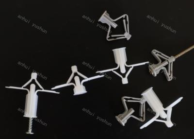 China Plastic Butterfly Wall Plug Screw Anchor 10x45mm Nylon Drywall Fastener for sale