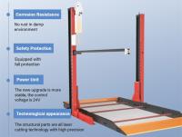 China Remote Control Hydraulic Underground Garage 2500kg Home Car Lift for sale