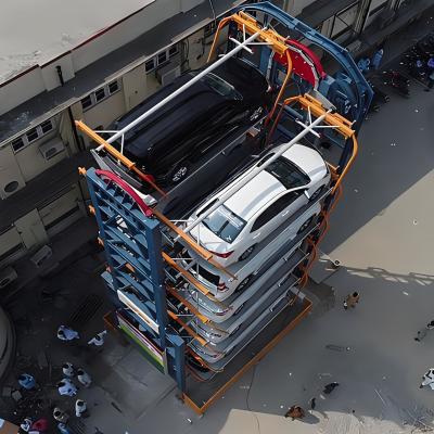 China Automated Parking System Solution Vertical Car Parking Machine With Motor Chain Drive for sale
