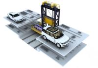China Vertical Automatic Smart Car Parking 2300kg Tower Car Parking System for sale