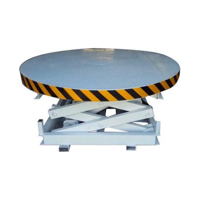 China Speed 0.25m/s Car Elevator Turntable With Hydraulic Cylinder Drive Mode And PLC Control System for sale