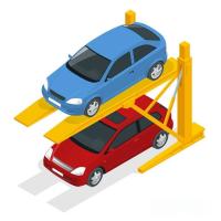 China 208-230V Electric Four Post Parking Lift Perfect Solution for Parking Needs for sale