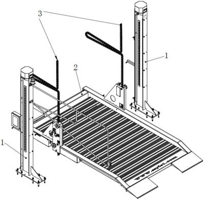 China 208-230V Electric Four Post Parking Lift Perfect Solution for Parking Needs for sale
