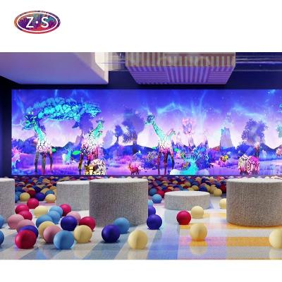 China Shape-Adjustable Interactive Wall Projector System with 3800-Lumen Laser & 1024×7680 Resolution for sale