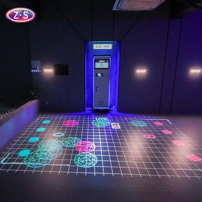 China Portable Pay to Play Interactive Floor Display 4000 Lumen 1920x1200 HD for Malls for sale