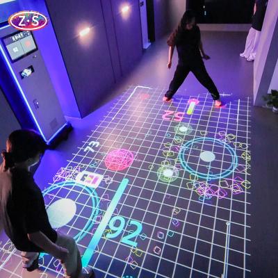 China Mobile Interactive Floor Projection Game 48 Games 4000 Lumen Laser Projector for sale