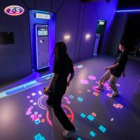 China Movable Interactive Sports Projection Game 4000 Lumen Laser Projector with Wheels for Schools for sale