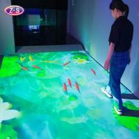 China Multi-Scenario Immersive Floor Display Autumn Leaves Waves For Hotel Lobbies for sale