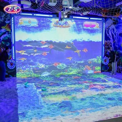 China AR Joyful Beach Interactive Projection Game System with 5 Learning Phases and Touchscreen Interface for Educational Environments for sale