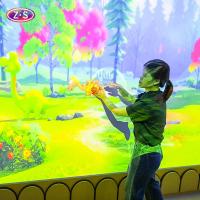 China Theme Park Digital Play Area Using Interactive Coloring Wall for Teen Appeal for sale