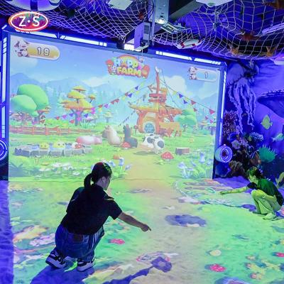 China Joyful Beach Interactive Projection Game System with 1920x1080 Resolution and Millisecond Response for Museums for sale