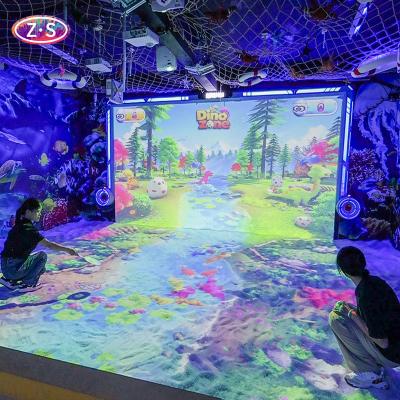 China Interactive Beach Projection Game System 2000 Lumens Dual Projection Large Area Coverage for sale