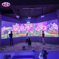 China Shape Adjustable Laser Interactive Wall Projection System 12 Games DLP for sale