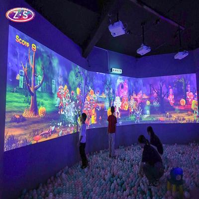 China High Brightness Immersive Large Screen Wall Projection Games for Malls for sale