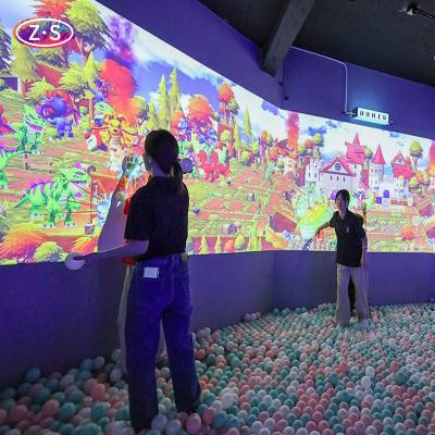 China Interactive Smash Gaming Projector System 12x2.2m Large Screen DLP Laser Projection for sale