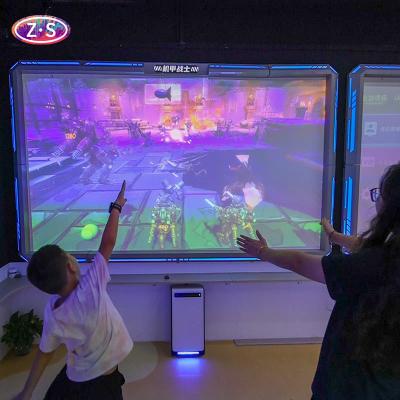 China Skeleton Battle Mech Warrior Interactive Projector Game System with 6-Player Support and 8 Dynamic Games for sale