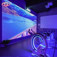 China Dynamic Indoor Cycling Simulator with 4000-Lumen Projection and 4-User Multiplayer Competition System for sale