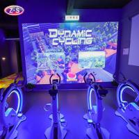 China Dynamic Cycling Simulator with Electromagnetic Resistance System - 4-User Multiplayer Racing & Real-Time Performance Tracking for sale