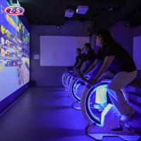China 1920×1200 Interactive Bicycle Simulator with 4000-Lumen DLP Projection and 4-Player Racing Games for sale