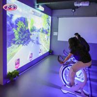 China 4000 Lumens Bike Ride Simulator with 3LCD/DLP Laser Motion Sensing for 4-User Fitness Gaming for sale