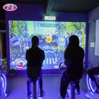 China Interactive Projection Cycling Simulator with 4000-Lumen Laser & 4-Player Motion Sensing for Gyms for sale