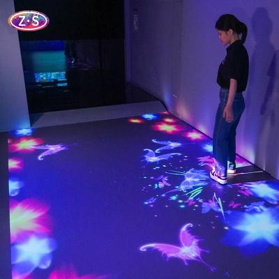 China Interactive Floor Projector 4000 Lumens 3LCD for Kids Educational Institutions for sale