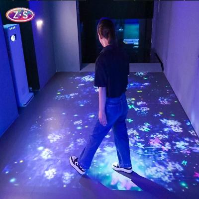 China All In One Interactive Floor Projector 4000 Lumens 1920x1200 Multi User Real Time Feedback for sale