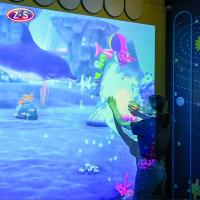China 3800 Lumen Interactive Digital Wall Art 10 Games Laser DLP Projection for sale