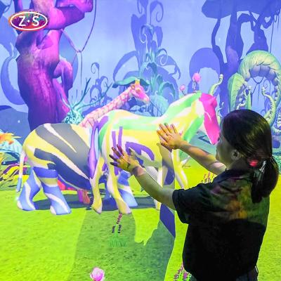 China Interactive Drawing Projection Wall Multi-Sensory Creative Learning System with 10 Play Modes for sale
