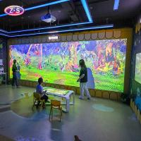 China Interactive Digital Painting Wall Game With LCD Touch Table For Shopping Centers for sale