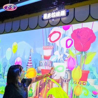 China 10 Games Drawing Alive Interactive Wall Games 3D Art Experience 3800 Lumen Projector for sale