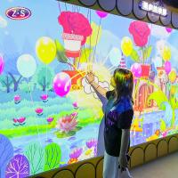 China Interactive Drawing Projection Games 43 Inch Table Wall 3800 Lumens DLP Laser Projector for sale