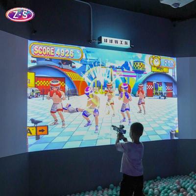 China Laser 3D Interactive Wall Projection Game System 3800 Lumens 30 Games for sale