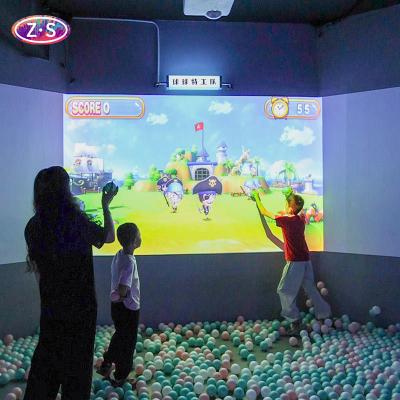 China DLP Interactive Wall Projection Games Auto Scoring 3800 Lumens for Multiple Players for sale
