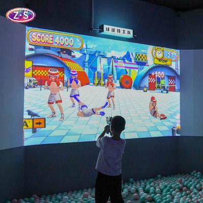 China Interactive Smash Wall Projection Game 30 Games 3800 Lumen Laser Short Throw Projector for sale