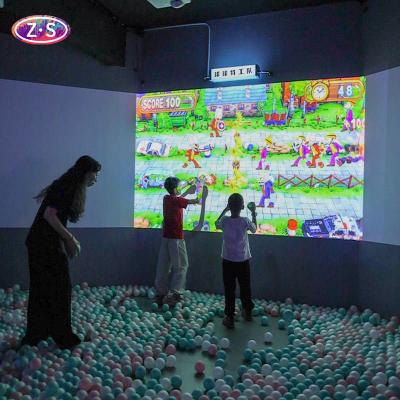 China Interactive Smash Wall Game 3m x 2.5m with 30 Dynamic Themes and 3800 Lumen Projection for Commercial Entertainment for sale