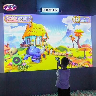 China 3800 Lumens Interactive Wall Game System with 30 Games and 1024×768 DLP Projection for Commercial Entertainment for sale