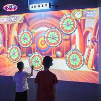 China 1024x768 Interactive Ball Projection Game System with 3800-Lumen Laser Projector and Infrared Tracking for sale