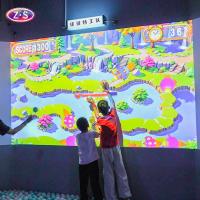 China 3800lm DLP Interactive Smash Wall Game Projector with 30+ Ball Throwing Games for Commercial Entertainment for sale