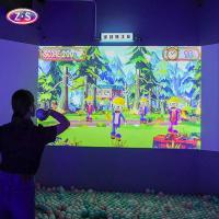 China 3m × 2.2m Interactive Projection Wall with Auto-Score Ball Throwing Games - 3800 Lumen Laser Projection System for sale