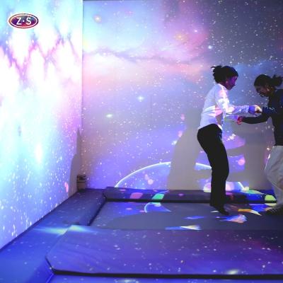 China Multiplayer Projection Game Immersive Interactive Trampoline For Indoor Playground for sale